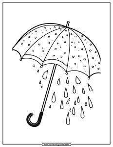 Umbrella Coloring Pages for Kids - My Coloring School